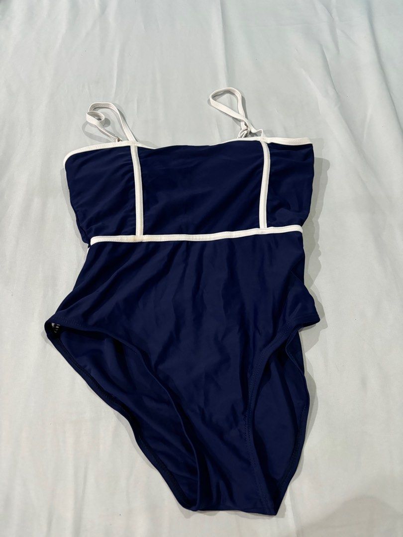 Navy Blue Swimsuit, Women's Fashion, Swimwear, Bikinis & Swimsuits on ...