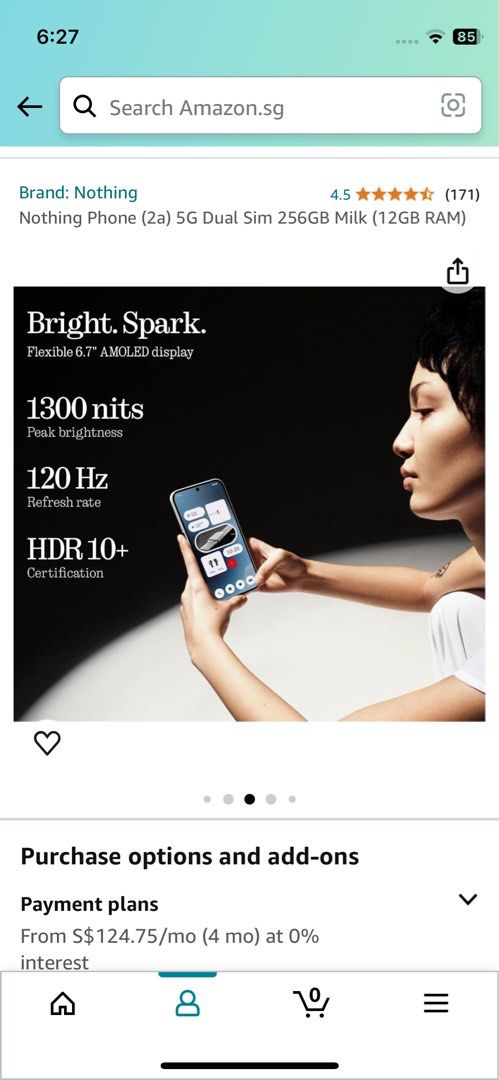 Nothing Phone (2a) Milk 256GB, Mobile Phones & Gadgets, Mobile Phones ...