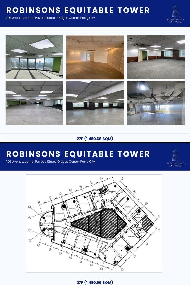 Office for rent lease Fitted beside MRT Station and Mall Ortigas Quezon ...