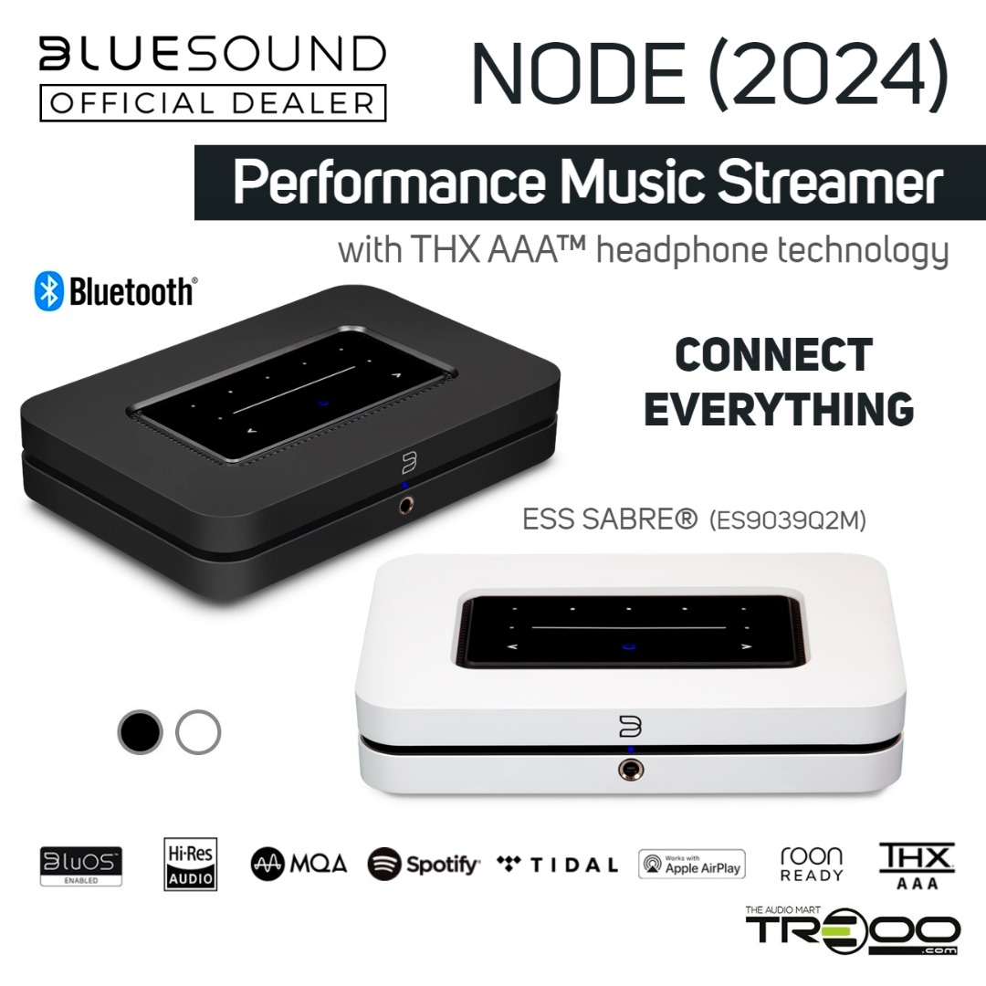 [Official]($20 Cashback!) Bluesound NODE (2024) MQA Multi-Room Wireless ...