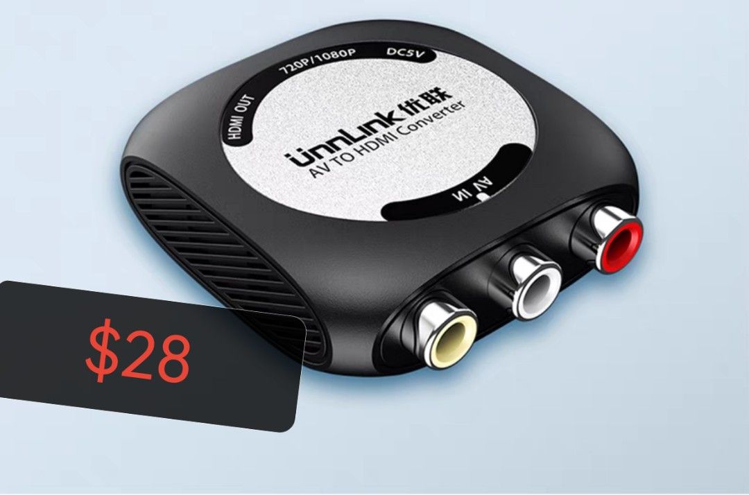 Old model ld.dvd, cD player Av interface to HDMI to TV adapter, $18-28 ...