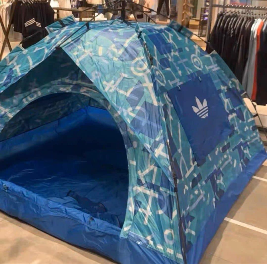 Original Adidas Outdoor Khemah Foldable Camping Tent Waterproof Pop up ...