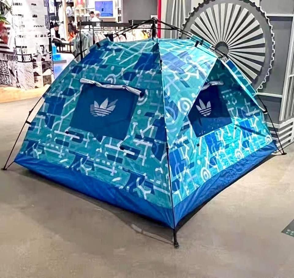 Original Adidas Outdoor Khemah Foldable Camping Tent Waterproof Pop up ...