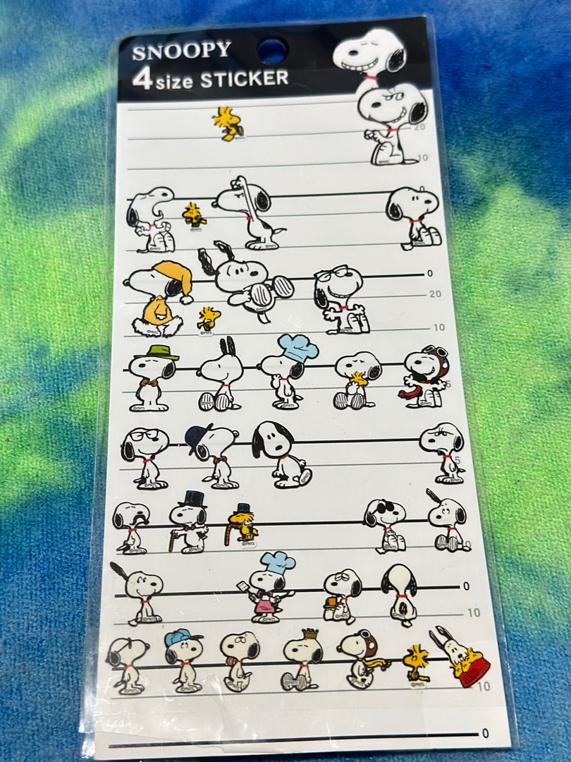 Original Peanuts Snoopy Stickers, Hobbies & Toys, Stationary & Craft ...
