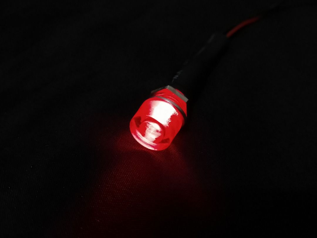 PILOT BULB 220V CIRCLE HEAD 10mm 2-PIN (1-PC per ORDER), SIGNAL ...