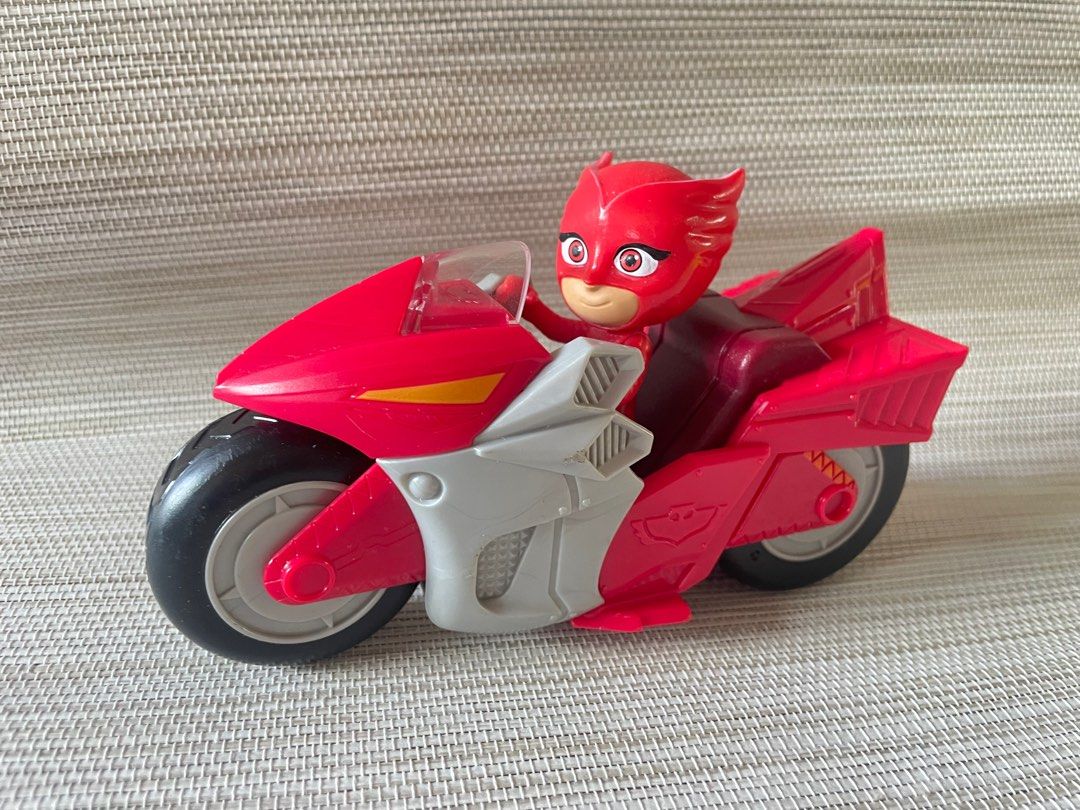 PJ Masks Owlette Kickback Motorcycle Pullback Vehicle, Hobbies & Toys ...