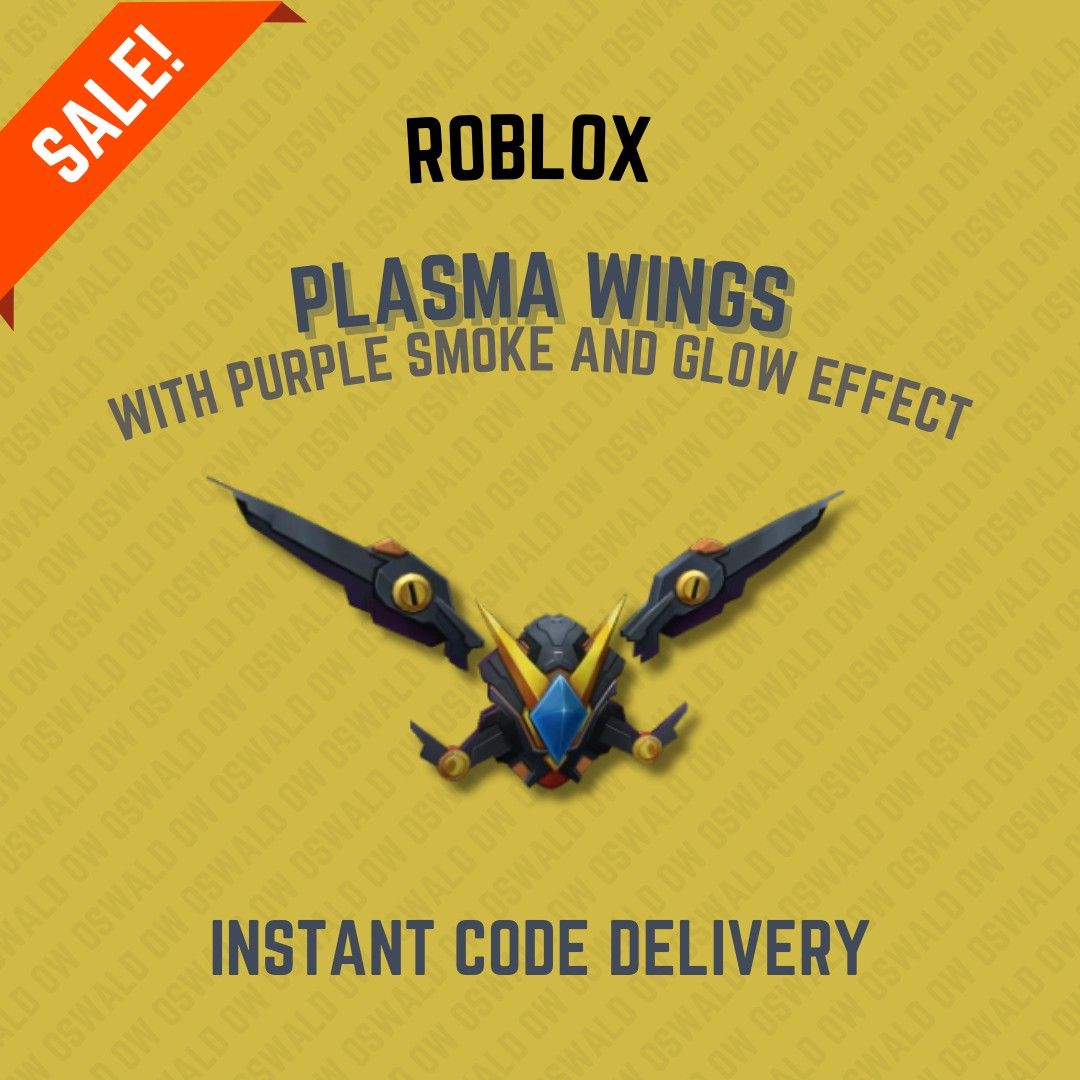 Plasma Wings - Roblox Item Code, Video Gaming, Gaming Accessories, Game ...