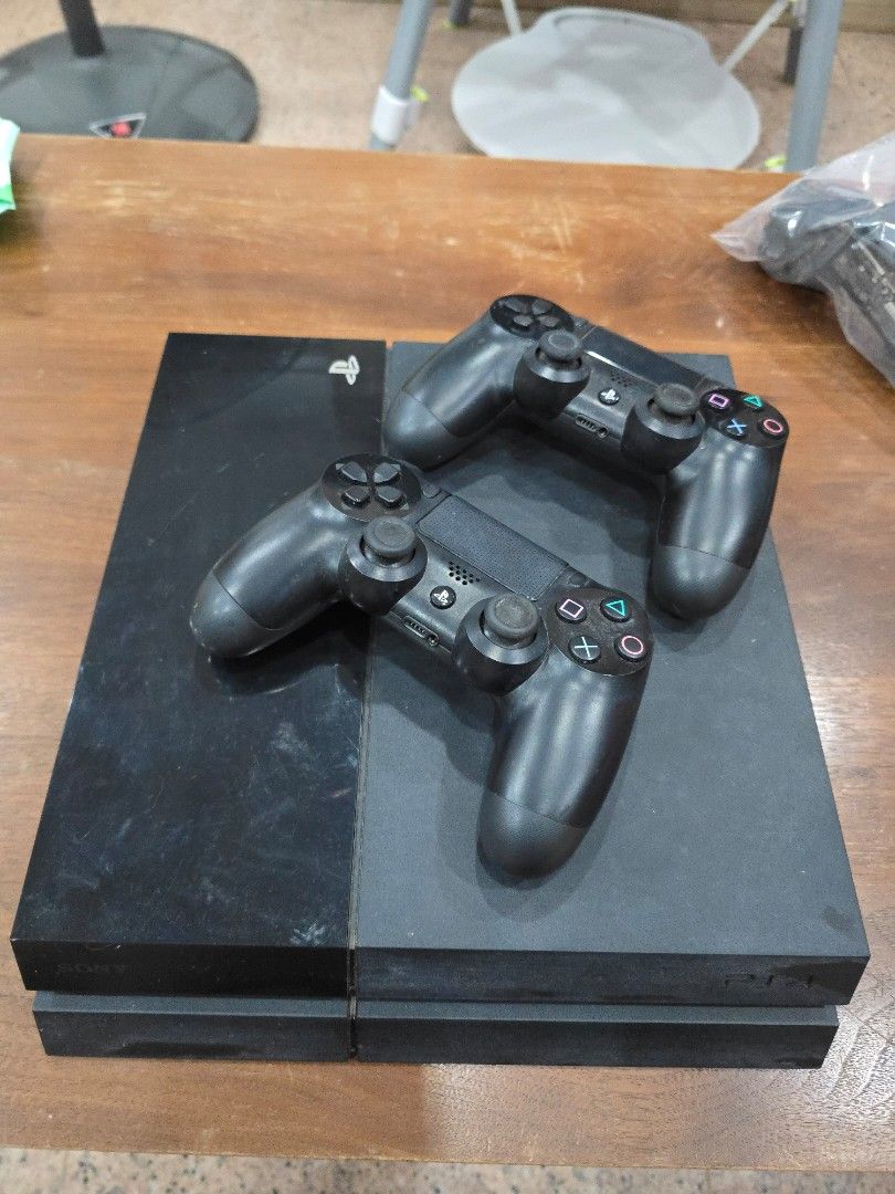 PS4 With 2 Controllers, Video Gaming, Video Game Consoles, PlayStation ...