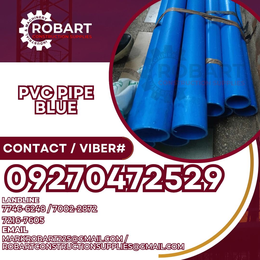 PVC Pipe Blue, Commercial & Industrial, Construction Tools & Equipment ...
