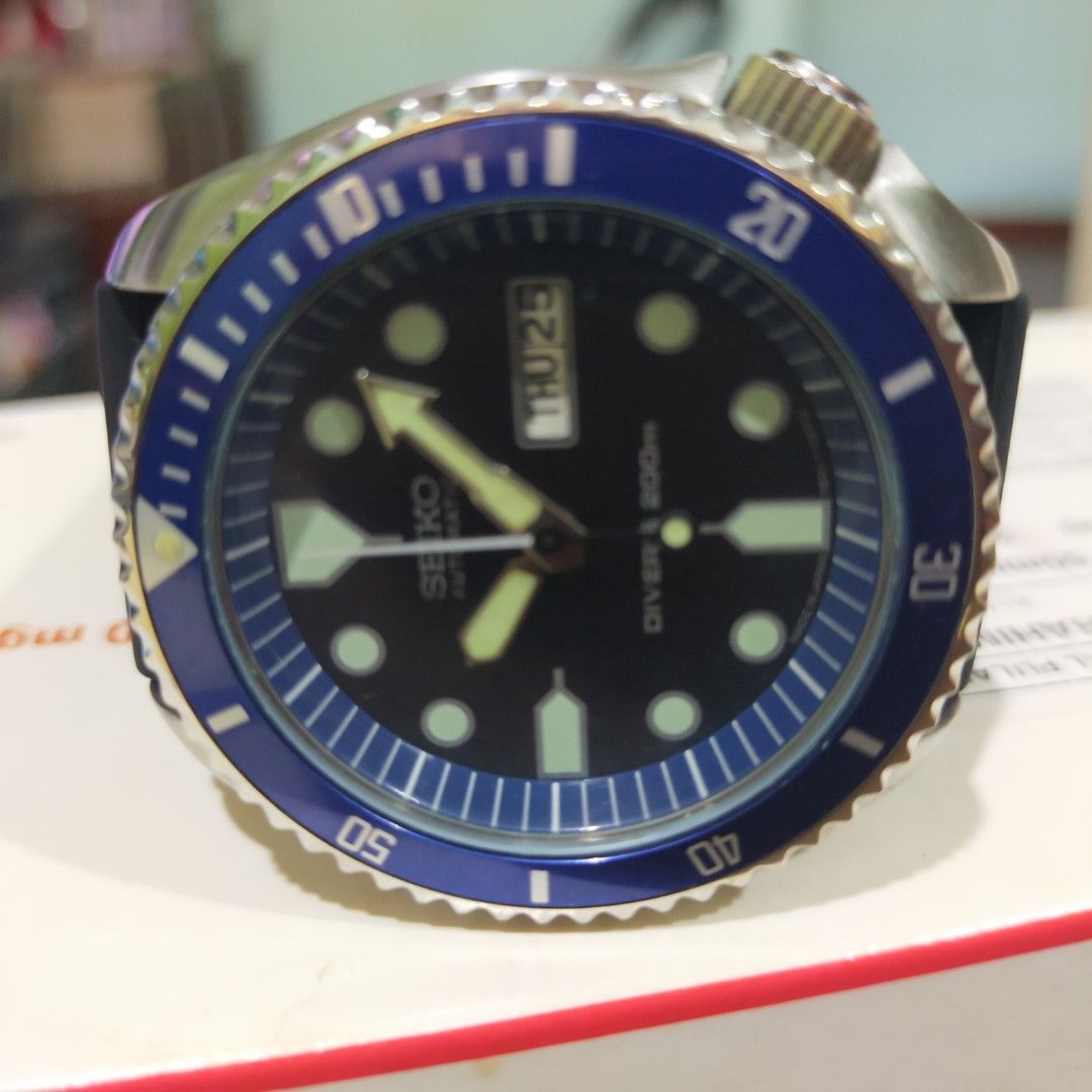 Seiko blue turtle diver 200m automatic Japan, Luxury, Watches on Carousell