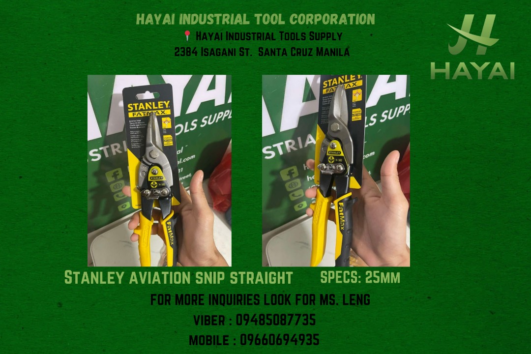 Stanley aviation snip straight, Commercial & Industrial, Construction ...
