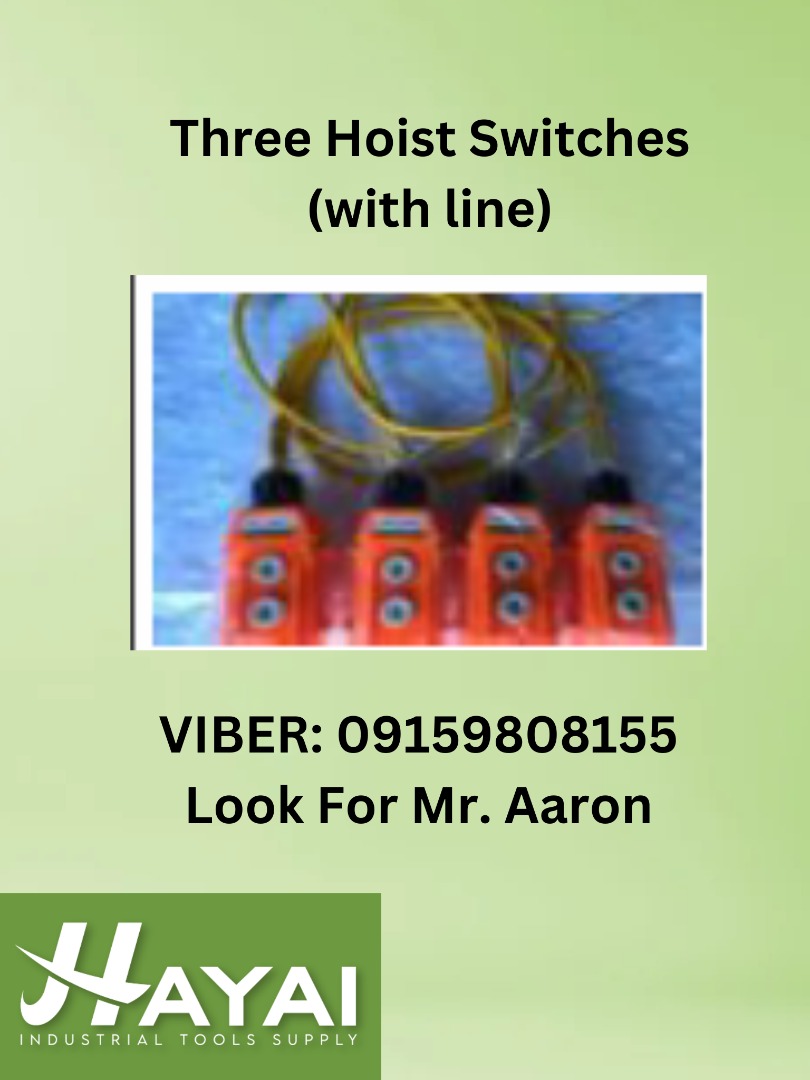 Three Hoist Switches (with line), Commercial & Industrial, Construction ...