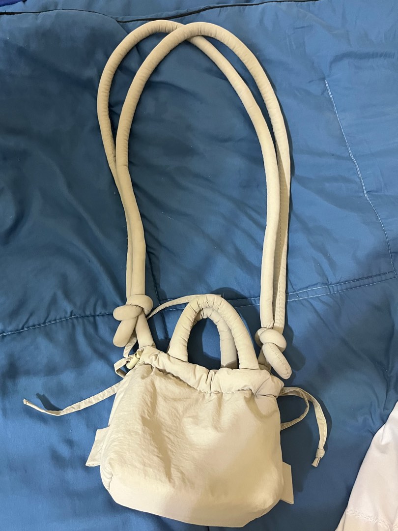 Sling bag tiQaco Mini Fuffa Lofty Nude, Women's Fashion, Bags & Wallets ...
