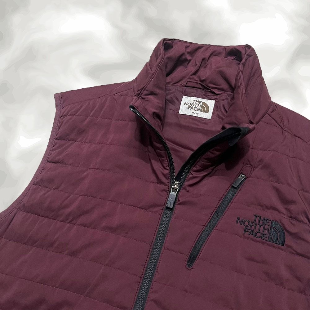 TNF V-Motion Puffer vest maroon rompi the north face not bulang bulu ...