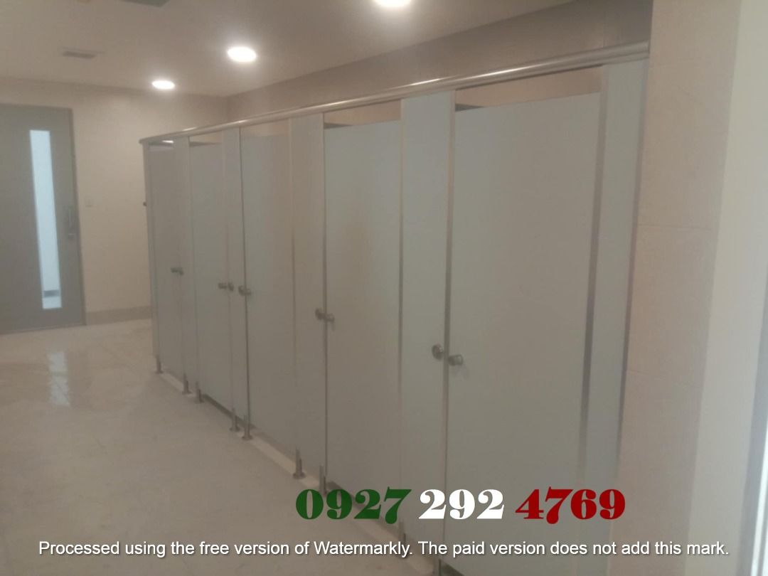 Toilet Partition Phenolic Board 12 mm with PWD, Slop Sink, Urinal ...