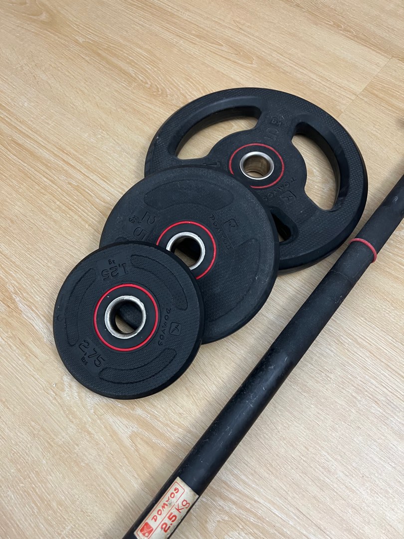 TRAINING RUBBER WEIGHT DISC / PLATE, Sports Equipment, Exercise ...