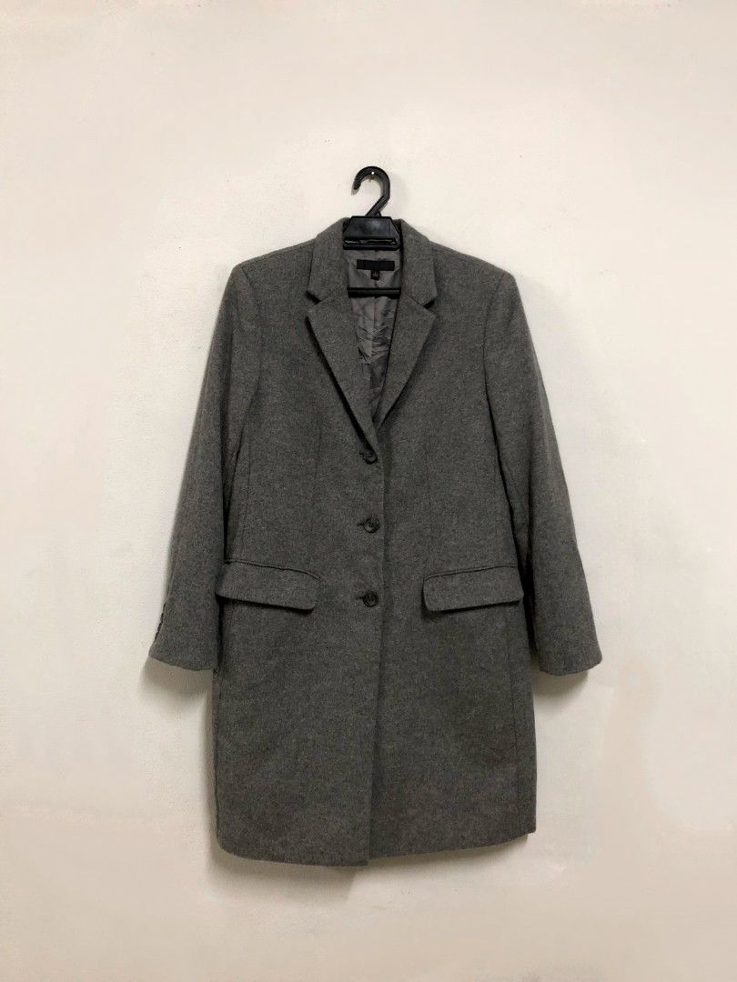 UNIQLO WOOL LONG COAT JACKET, Women's Fashion, Coats, Jackets and ...