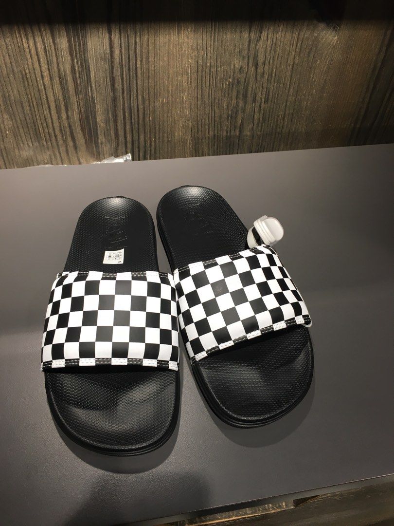 Vans Slide Checkered, Men's Fashion, Footwear, Flipflops and Slides on ...
