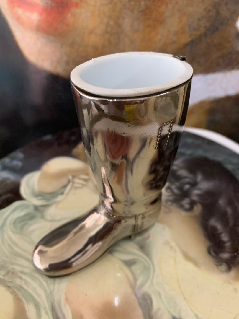 Vintage 1960s Grenadier Silver Plated Riding Boots Whiskey Measures ...