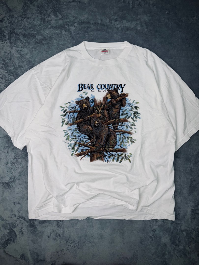 Vintage 90’s Bear Country U.S.A., Men's Fashion, Tops & Sets, Tshirts & Polo Shirts on Carousell
