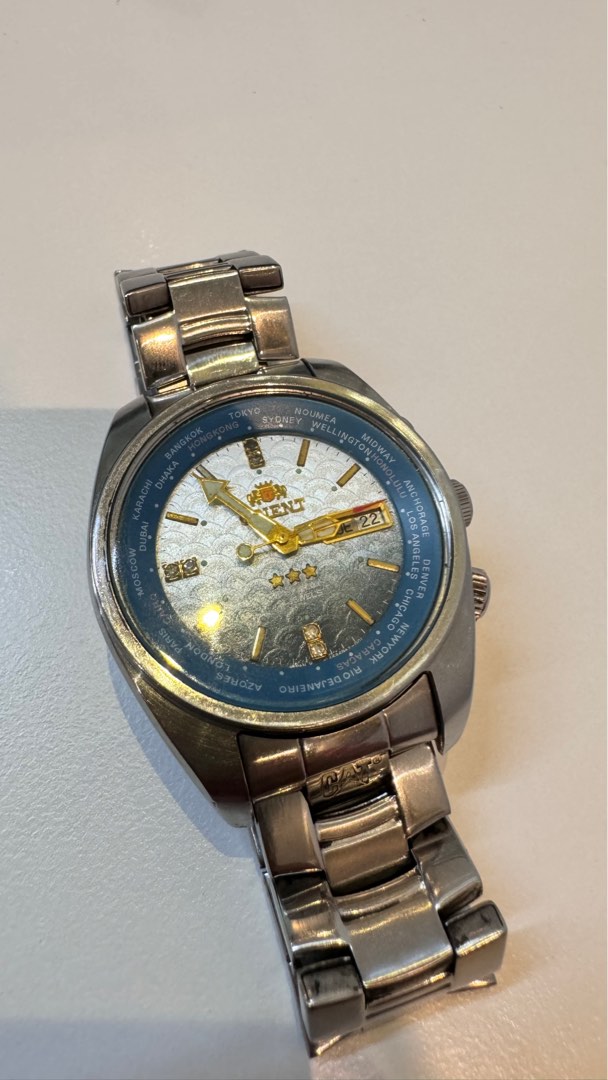 Vintage Orient world time watch, Men's Fashion, Watches & Accessories ...