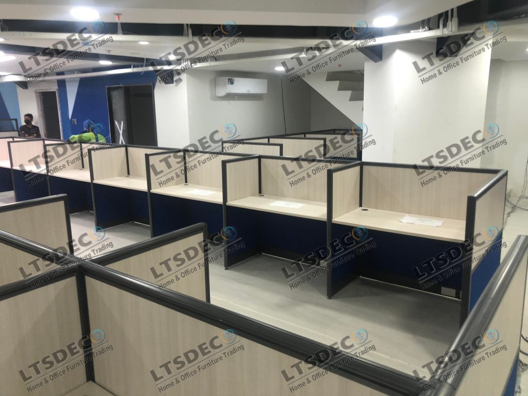 workstation table bpo system office partition, Furniture & Home Living ...