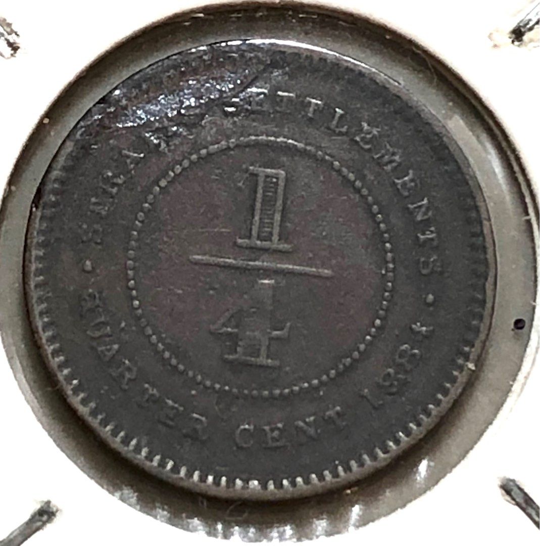 1/4 CENT 1884 / VICTORIA QUEEN / STRAITS SETTLEMENTS , Hobbies & Toys ...