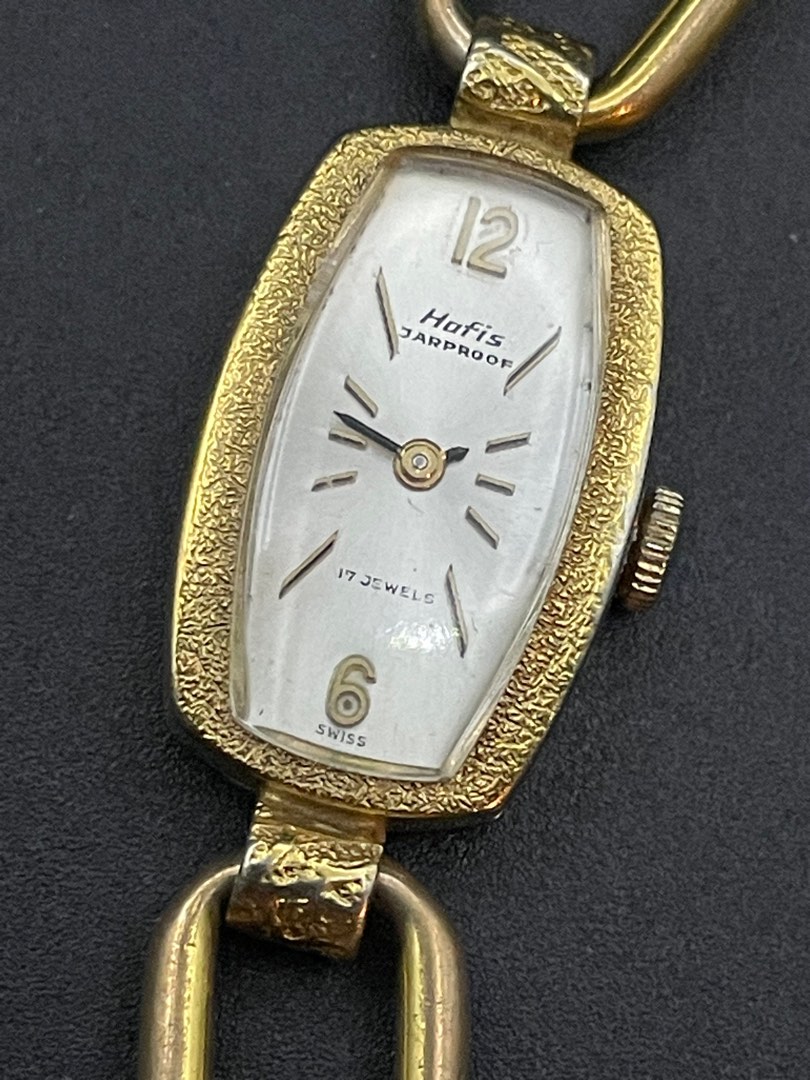 1950s Vintage Haifa Jarproof Swiss Watch, 女裝, 手錶及配件, 手錶 - Carousell