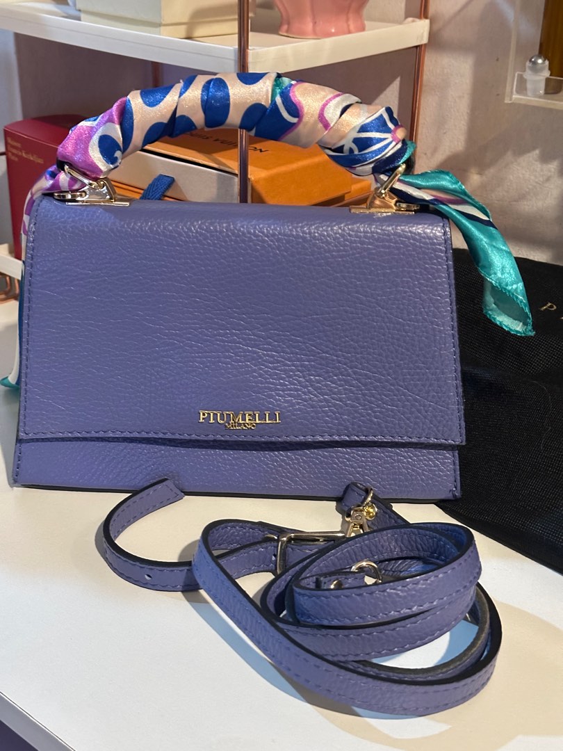 2-Way Piumelli Crossbody Bag in Real Leather, Women's Fashion, Bags ...