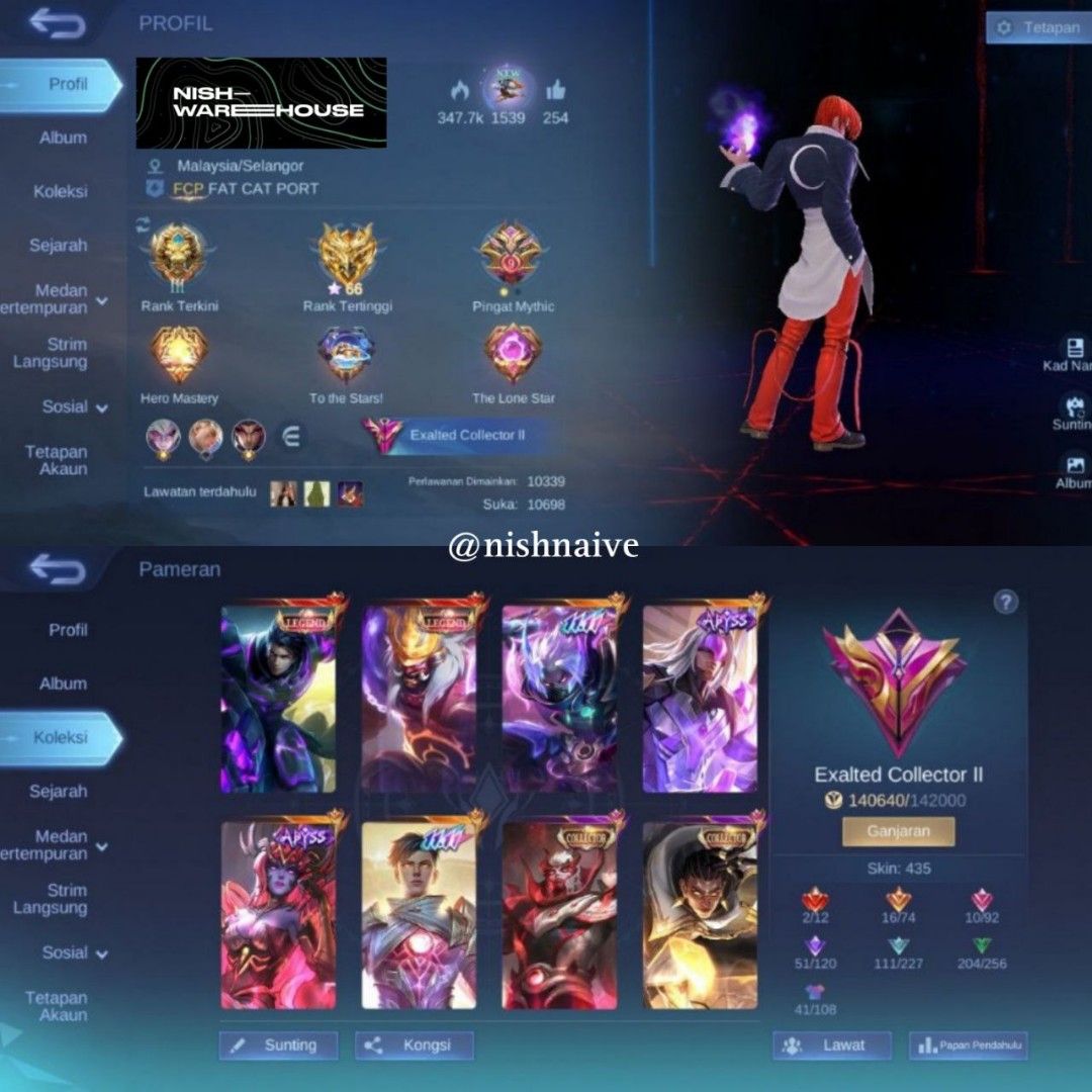 ACCOUNT MLBB RM450, Video Gaming, Video Games, Others on Carousell