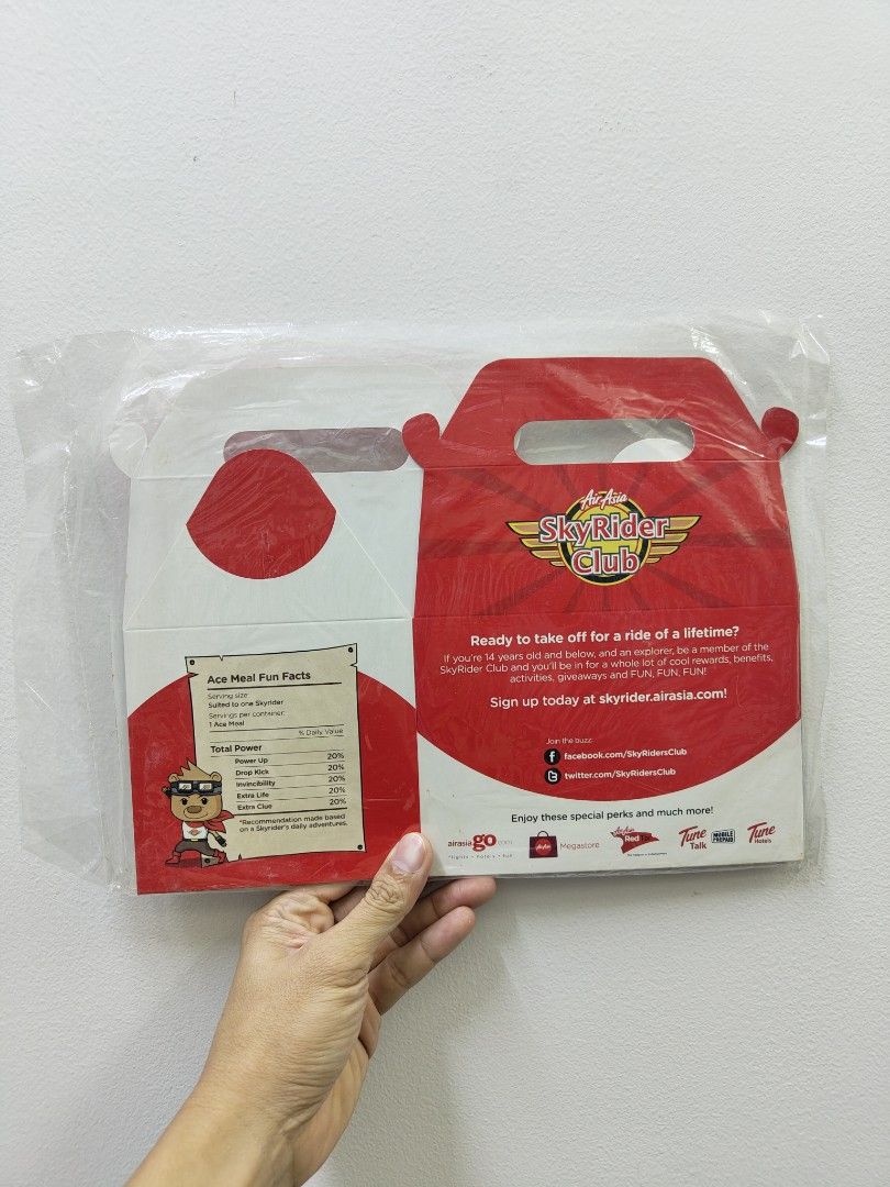Airasia Skyrider Club Kids Meal Happy Meal 100th Year Anniversary Plane ...