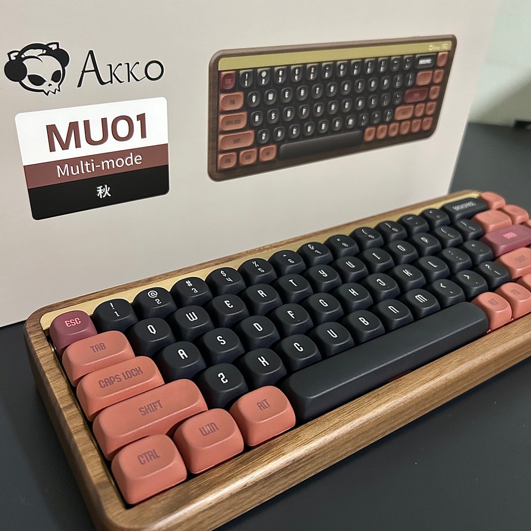 AKKO MU01 Wooden Mechanical Keyboard, Computers & Tech, Parts ...