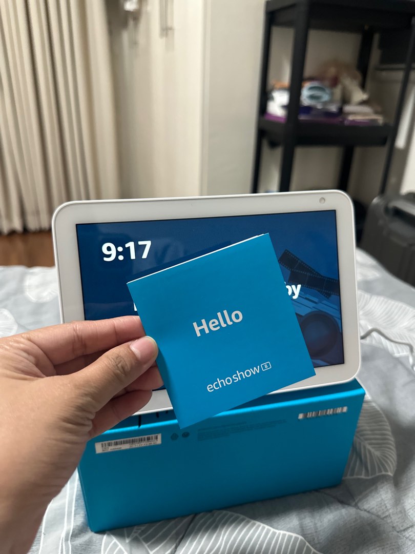 Amazon Echo Show 8 HD Smart Display & Stereo Sound with Alexa (Glacier ...