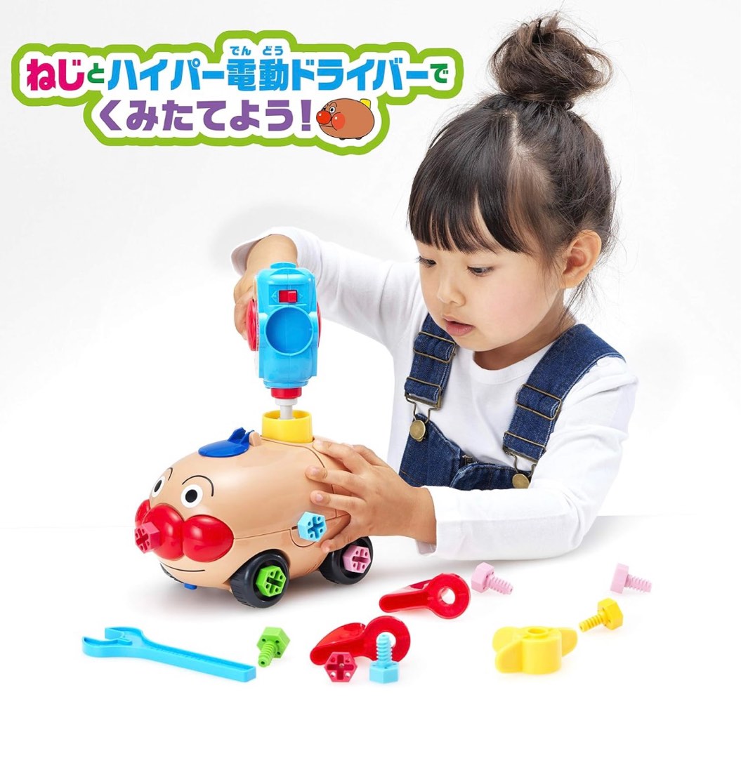 Anpanman Kumitate DIY Nose Punch! Screw Anpanman Go, Bayi & Anak ...