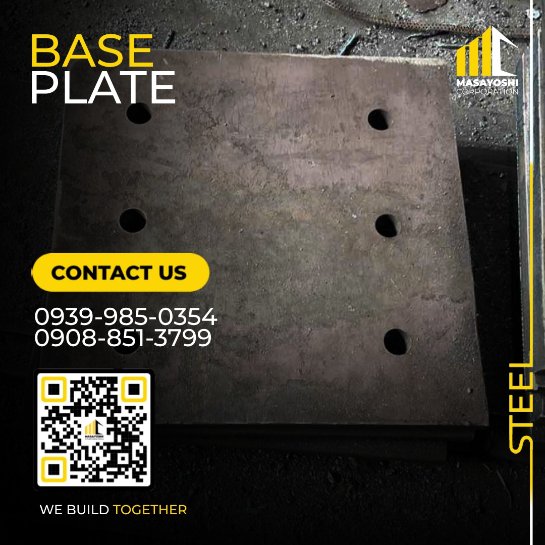 Base Plate 20mm x 400 x 805, Anchor Bolt, Stiffener, Deformed Bar ...