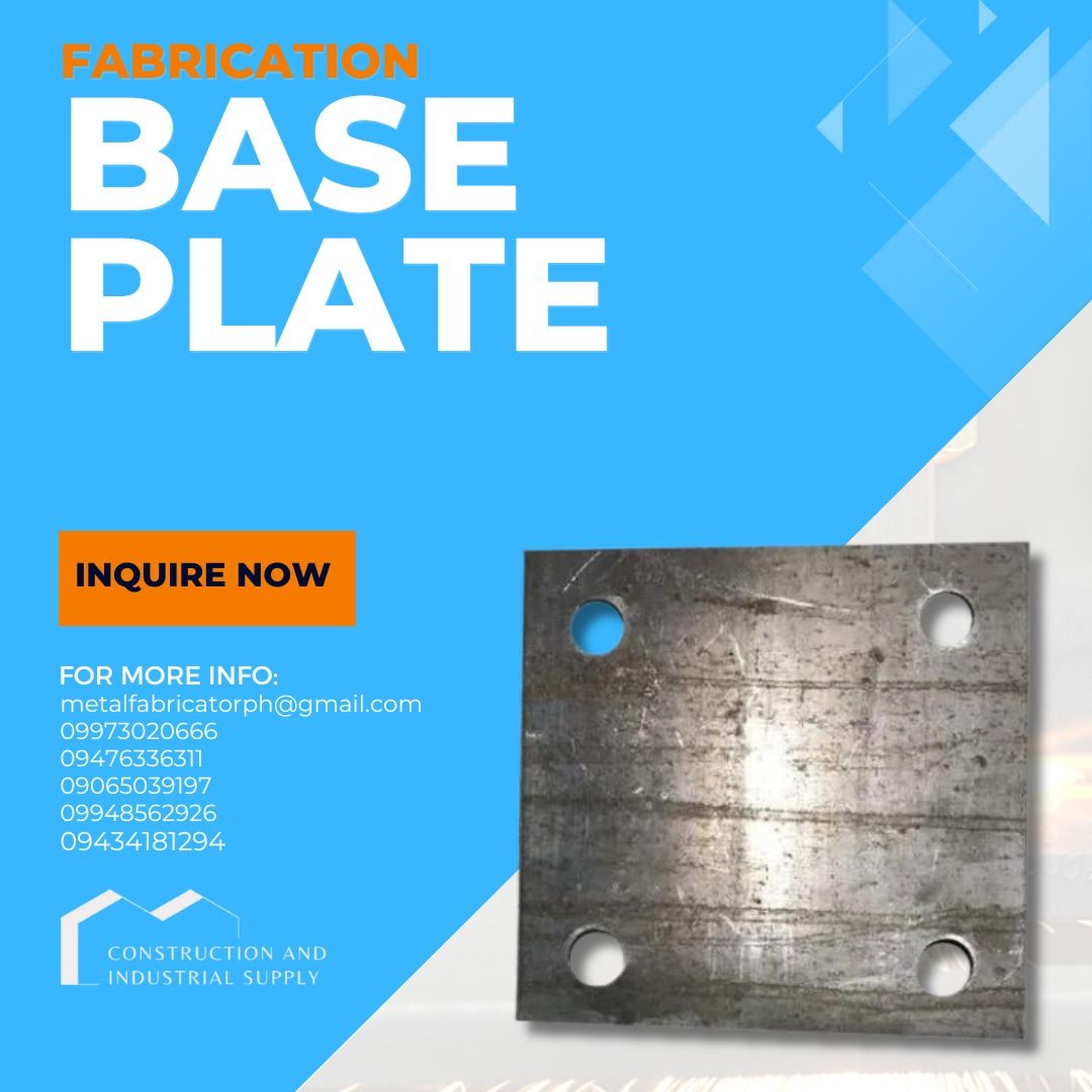 Base Plate | Metal Fabrication | Threaded Rod | Steel Pipe Casing | MS ...