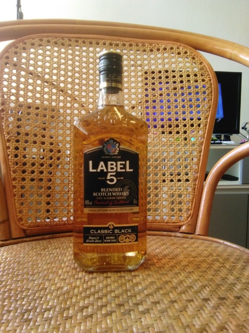 Blended Scotch Whisky "LABEL 5 CLASSIC BLACK"700ml ABV 40%, 嘢食 & 嘢飲, 酒精 ...