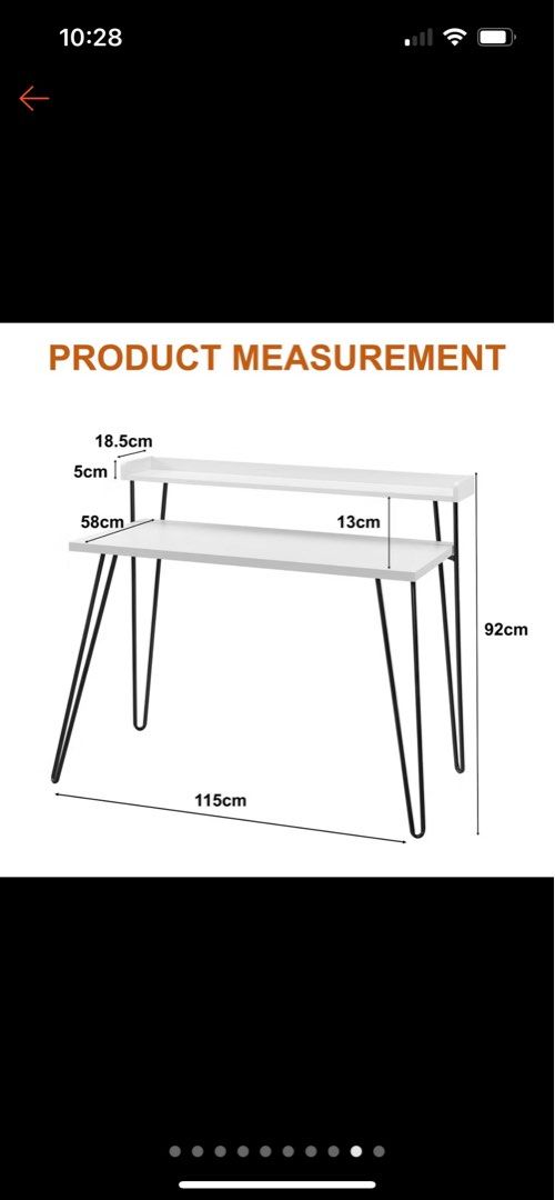 Desktop study table, Furniture & Home Living, Furniture, Tables & Sets ...