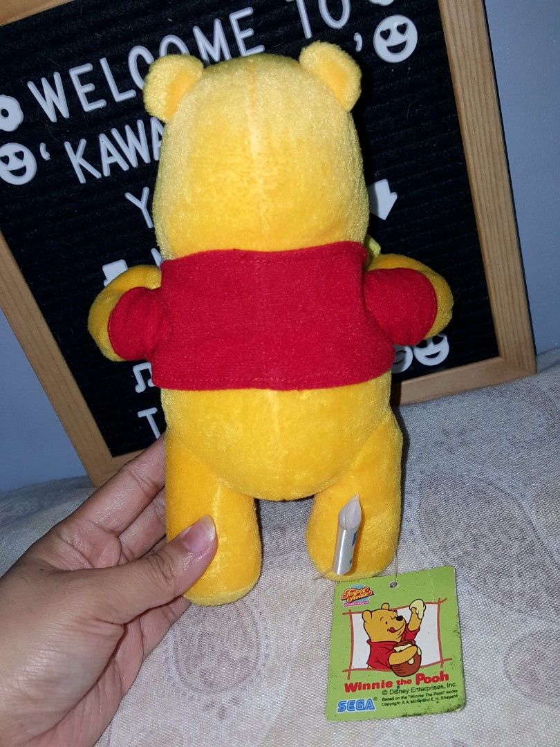 Disney Winnie The Pooh Winking With Honey Jar Plush, Hobbies & Toys ...