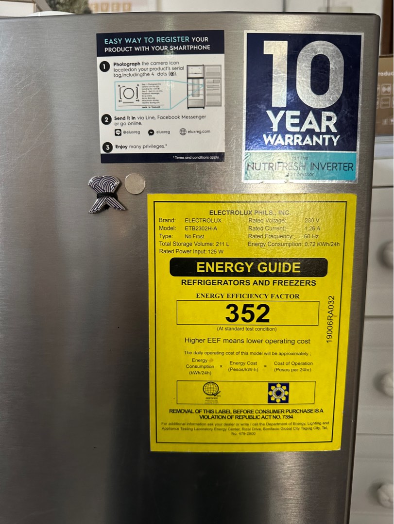 Electrolux Inverter Ref, TV & Home Appliances, Kitchen Appliances ...