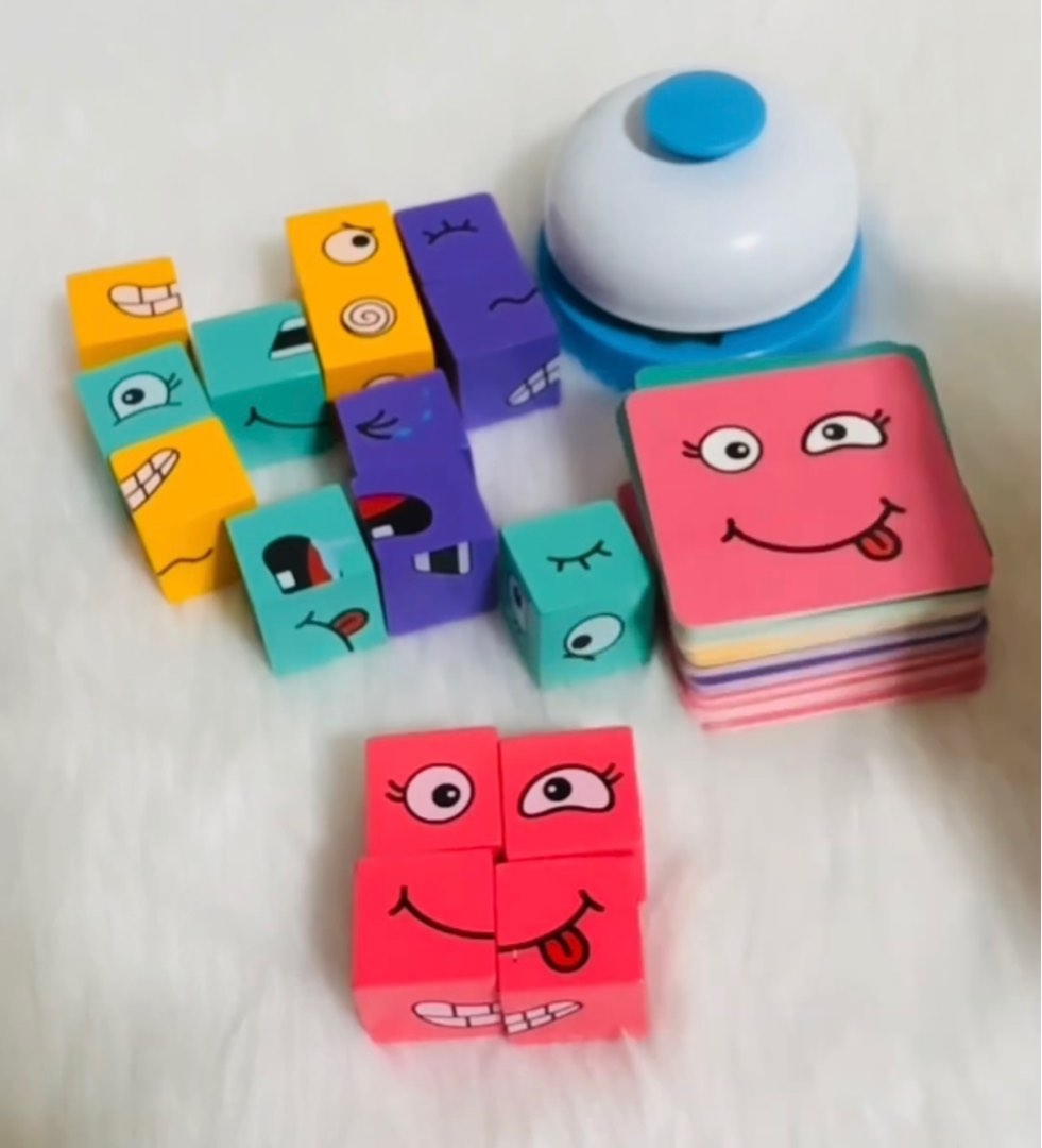 Emoji puzzle cube game toy for kids, Hobbies & Toys, Toys & Games on ...