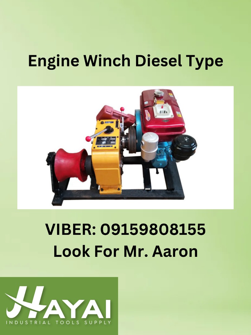 Engine Winch Diesel Type, Commercial & Industrial, Construction Tools ...