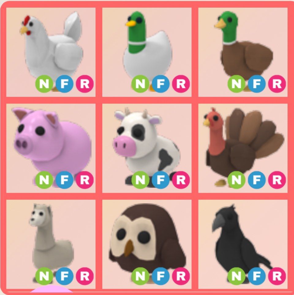 Farm Animals Chicken/Silly Duck/Drake/Pig/Cow/Turkey/Llama/Owl/Crow ...