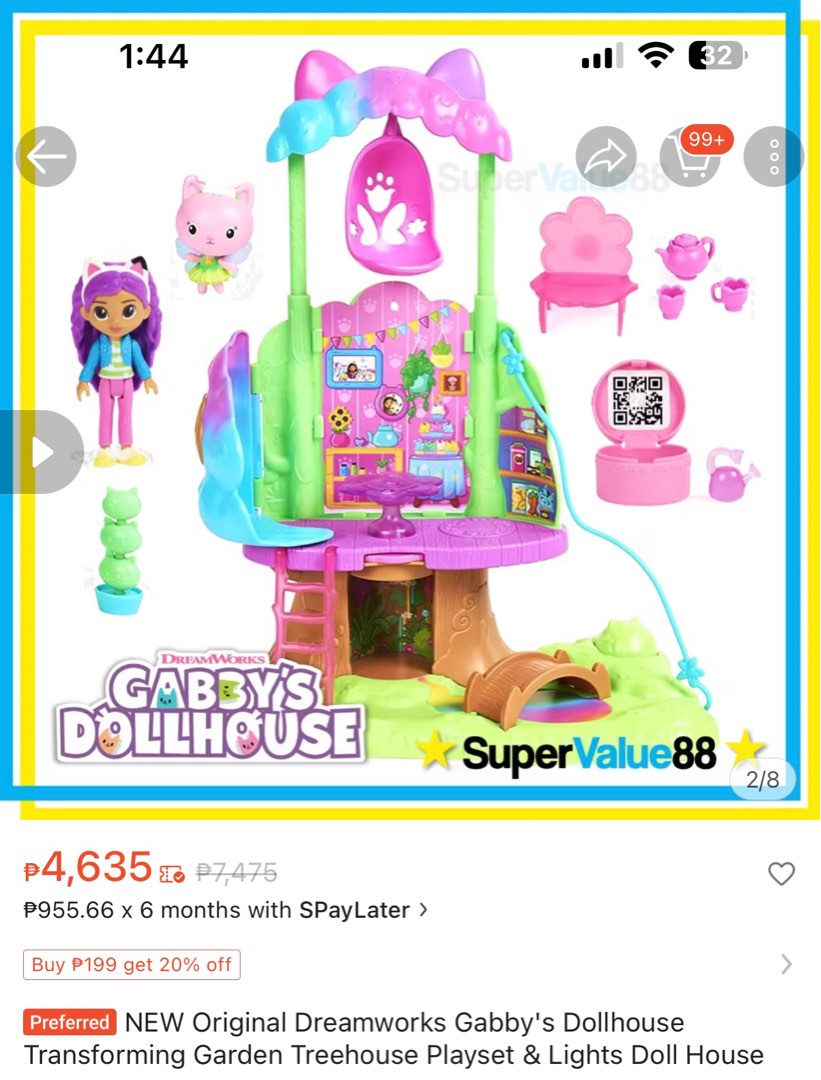 Gabby's Dollhouse Treehouse playset, Hobbies & Toys, Toys & Games on ...