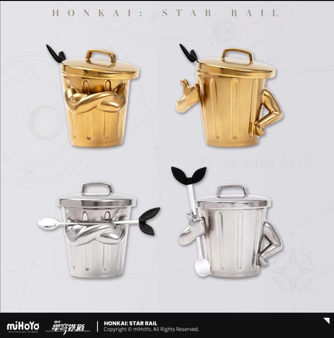 [HSR] Trash Can Mug with Spoon (Pre-Order) Honkai Star Rail Mihoyo ...