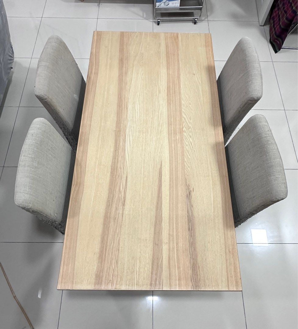 Ikea dining table set / set meja makan ikea, Furniture & Home Living ...