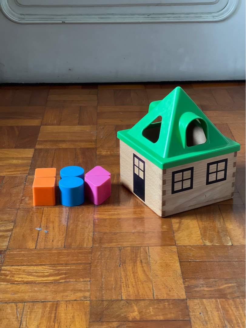 IKEA Shape Sorter Wooden House Shape, Hobbies & Toys, Toys & Games on ...