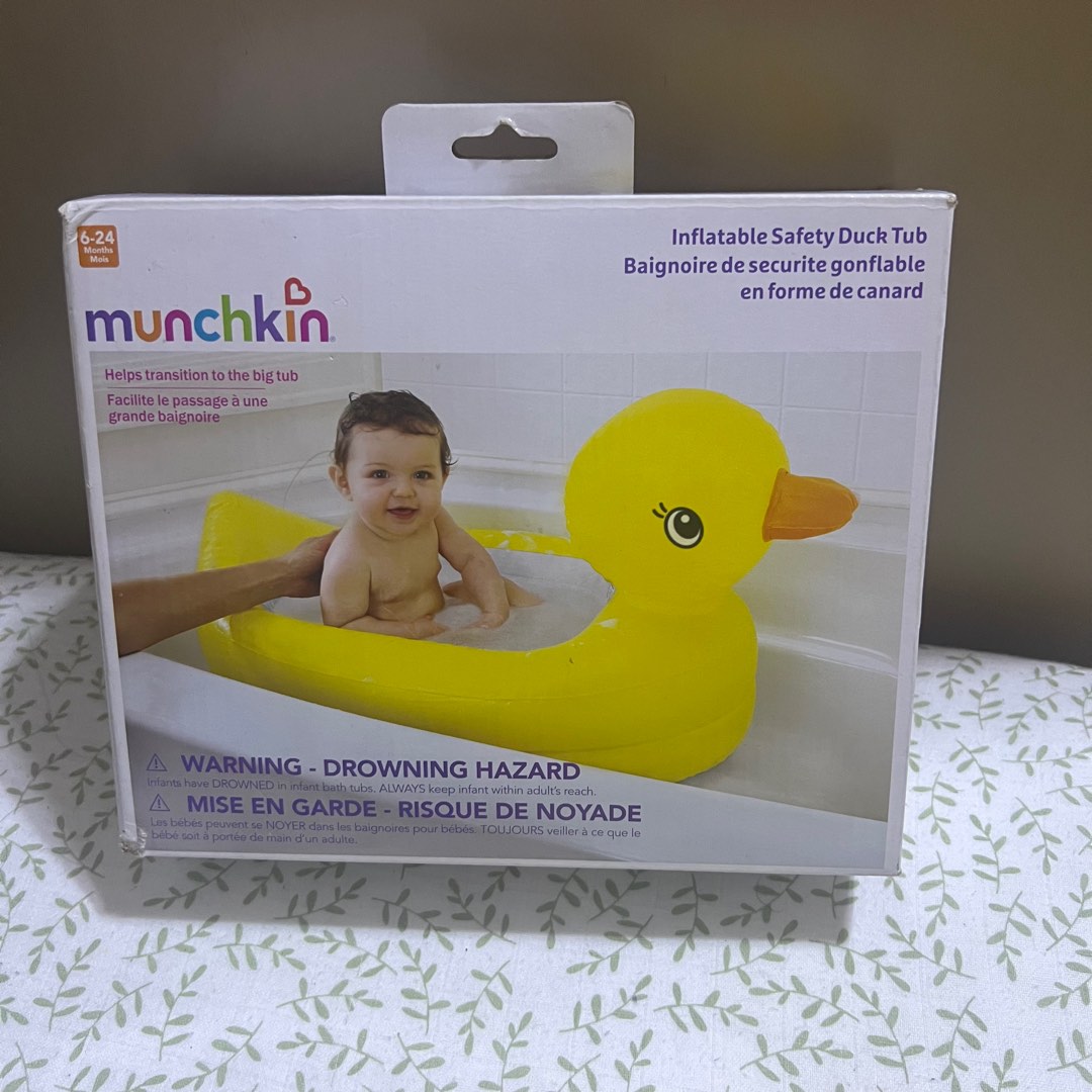Inflatable Safety Duck Tub, Babies & Kids, Bathing & Changing, Bathtub ...