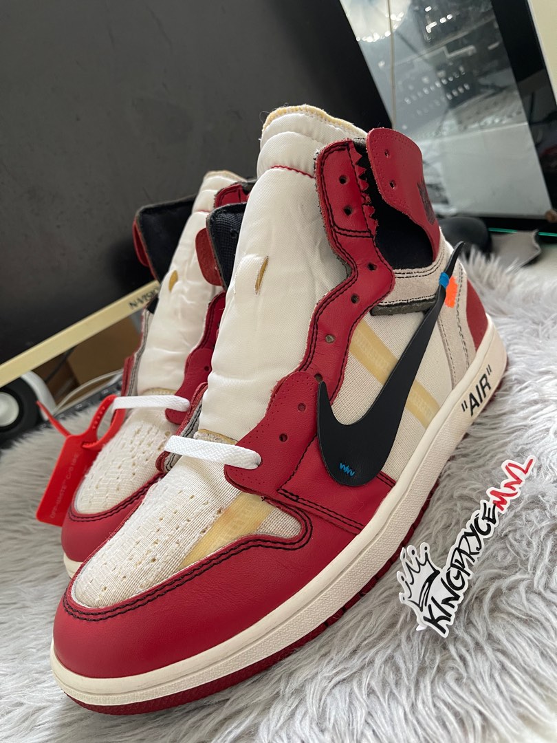 Jordan 1 x Off-white Chicago, Men's Fashion, Footwear, Sneakers on Carousell