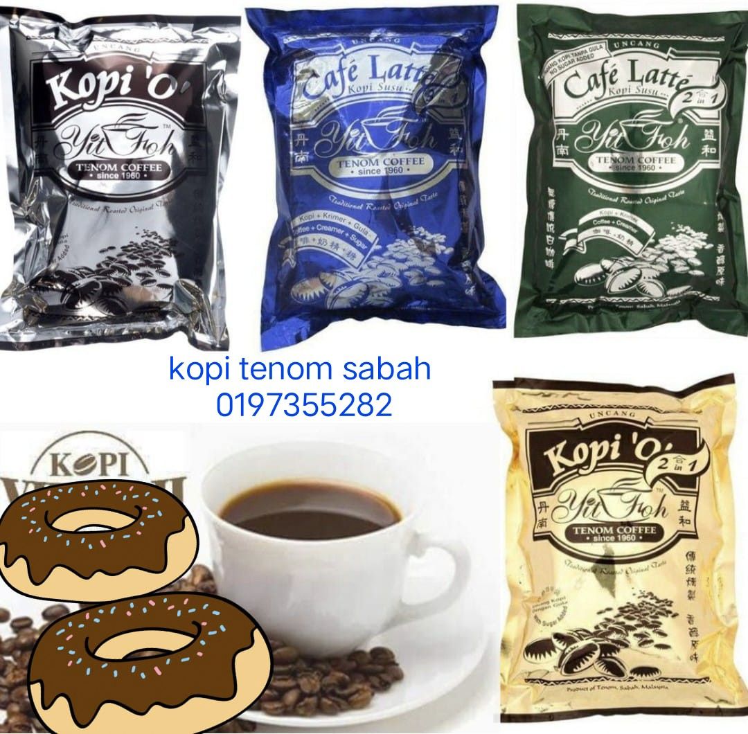 Kopi tenom sabah, Food & Drinks, Packaged & Instant Food on Carousell